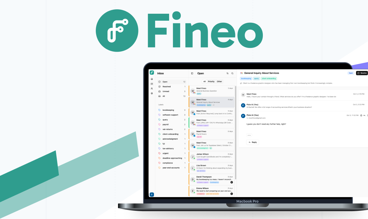 Fineo | The AI co-worker for Modern, Client-Focused Accounting Firms